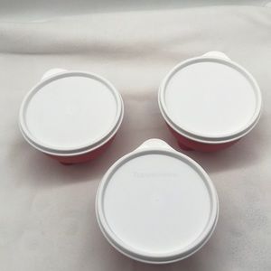 Tupperware | Kitchen | Tupperware Three Piece Salsa Bowls With White ...